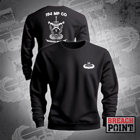 Warriors 194th Military Police Company Sweatshirt White