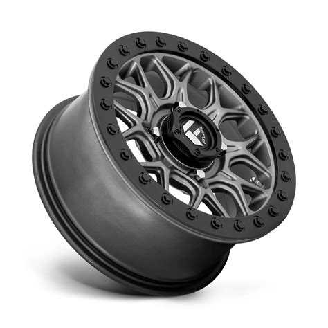 Fuel Utv D919 Tech Beadlock 15x7 38 Matte Gun Metal Black Bead Ring