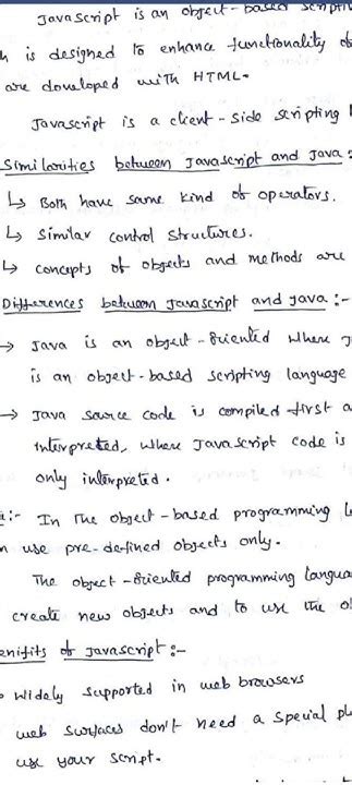 Javascript Basic Notes Programmingnotes Btech Javascript Notes