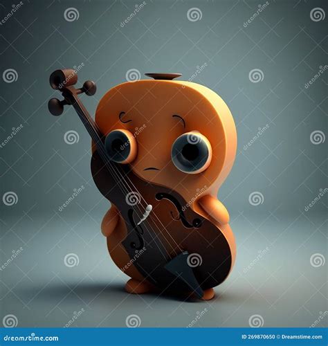 Cute Violin Character Stock Illustration Illustration Of Violinist