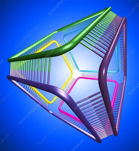 Dna Cube Conceptual Artwork Stock Image F002 7665 Science Photo