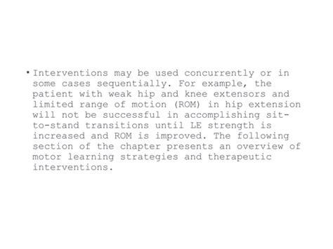 Physiotherapy Intervention For Patients With Motor Control Diseaseppt