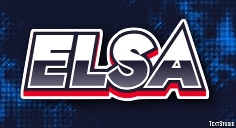 Elsa Text Effect And Logo Design Name