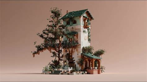 Creative Building Design Featuring A Lush Tower With Intricate