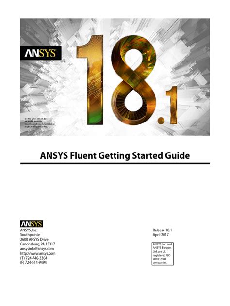 Ansys Fluent Getting Started Guide V181 Pdf Fluid Dynamics