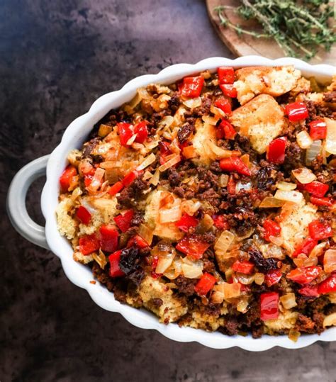 Mexican Chorizo Cornbread Stuffing Modern Honey