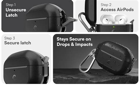 Keybudz Airpods Pro Case With Lock Fully Waterproof Airpods Pro 2nd Generation Case With