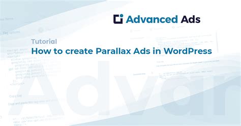 How To Create Parallax Ads In Wordpress Advanced Ads