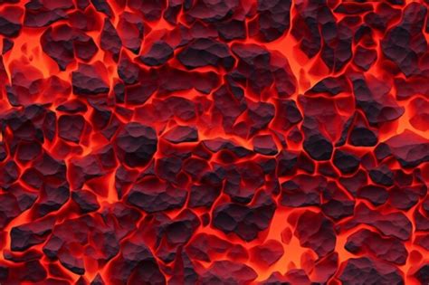 Premium Ai Image Seamless Lava Pattern Ai Generative