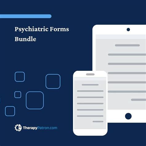 Psychiatric Forms Bundle Editable Fillable Printable Pdfs
