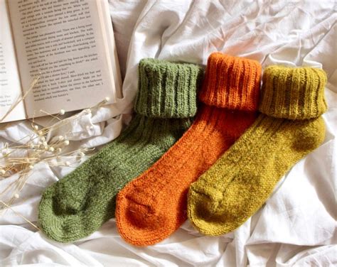 Handmade Wool Socks Warm Winter Socks Great For Hiking Extra Thick
