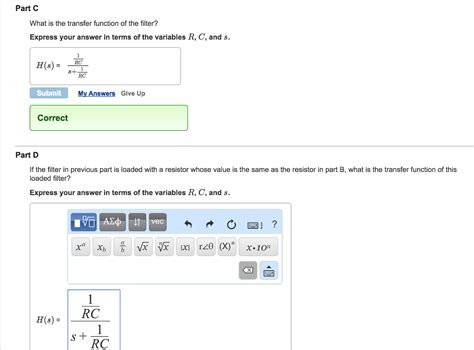 Solved Problem 149 Part A Design A Passive Rc Low Pass