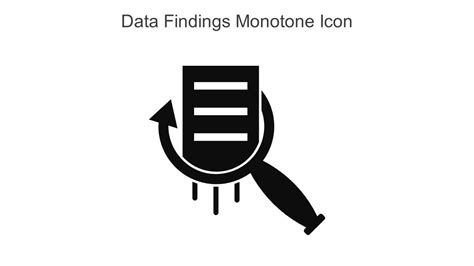 data findings monotone icon in powerpoint pptx png and editable eps
