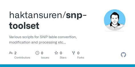 Github Haktansuren Snp Toolset Various Scripts For Snp Table Convertion Modification And