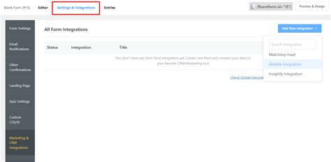 Organize Your Data with Airtable Integration in WordPress - Fluent Forms