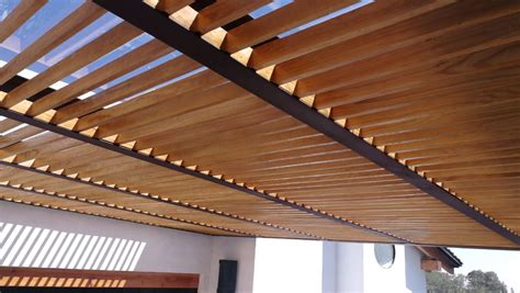 Pérgolas De Madera Acero Aluminio Vidrio Y Más Pérgolas Híbridas