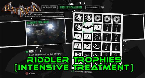Penitentiary Riddler Trophies Batman Arkham Asylum