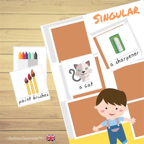 Freebie Learn Singular And Plural Nouns Sorting Game