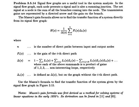Solved Problem Signal Flow Graphs Are A Useful Tool Chegg