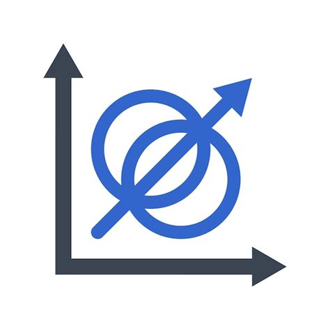 Premium Vector Intersection Graph Icon Premium Vector Intersection Graph Icon