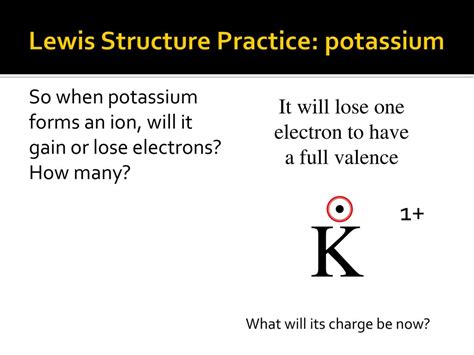 Potassium Electron Dot Configuration