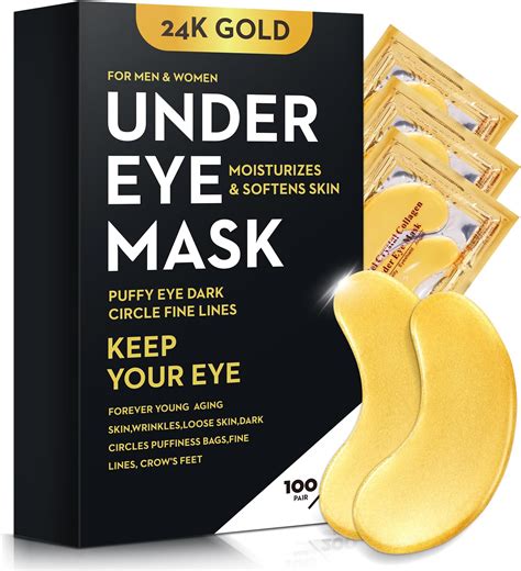 200pcs100 Pair Under Eye Patches Gold For Dark Circles Puffy Eyes And Wrinkles