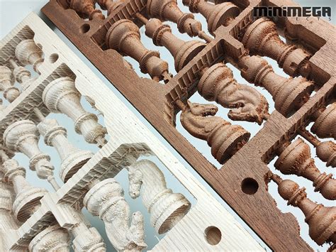 Chess Cnc Chess 3d Chess Chess File Router Chess Set Etsy