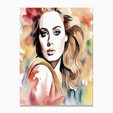 Adele Canvas Print By Anwir Fy
