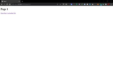 Html And Open Link In New Tab