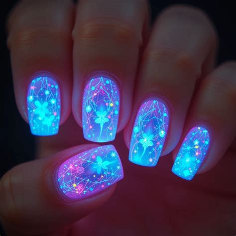 Glow In Dark Nails Art Designs Nails That Glow In The Dark Glow In