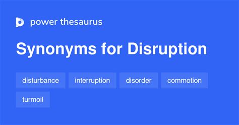 Disruption Synonyms 1 768 Similar Words And Phrases