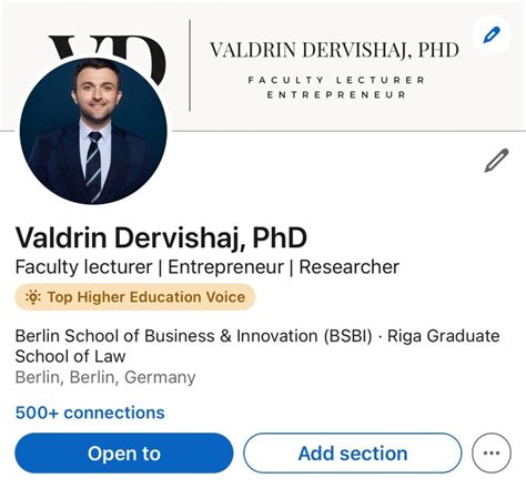 Valdrin Dervishaj Phd On Linkedin Tophighereducationvoice