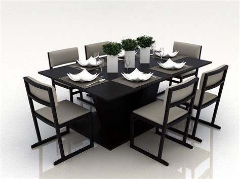 Dining Table 3d Model Cgtrader