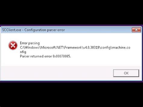 Fix Error Parsing Parser Returned Error Xc Ce In Windows Youtube