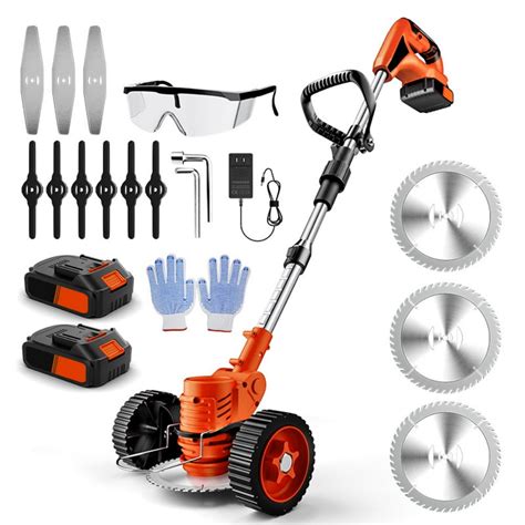Rbx 3 In 1 Cordless Weed Wacker Lawn Mower Edger Grass Trimmer With 3 Blades 2ah Battery