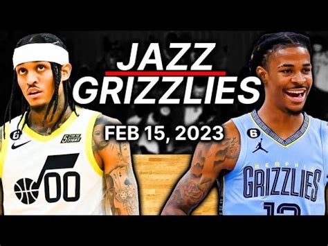 Utah Jazz Vs Memphis Grizzlies Full Game Highlights Feb 15 2023 Nba