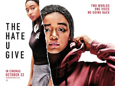 The Hate U Give Uk Poster Exclusive For Amandla Stenberg Drama