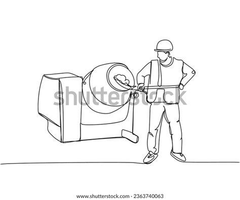 Builder Work Uniform Hard Hat Picking Stock Vector Royalty Free