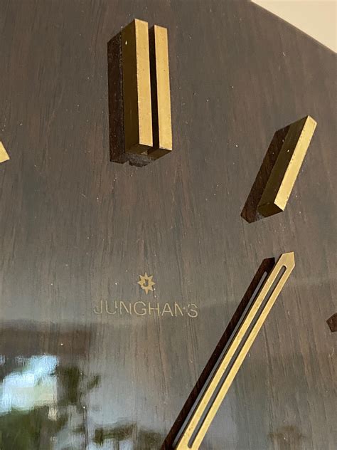 German 1960s Junghans Pendulum Weights Gong Wall Clock For Sale At 1stdibs