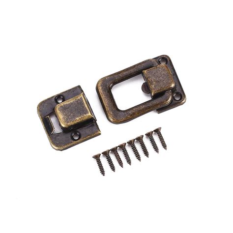 Antique Brass Decorative Metal Hasp Rivet Lock Cat Grandado Antique Brass Decorative Metal Hasp Rivet Lock Cat Grandado