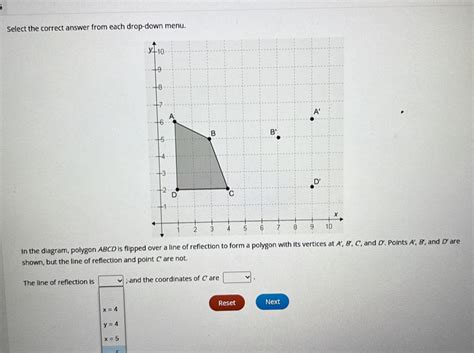 solved select the correct answer from each drop down menu in the