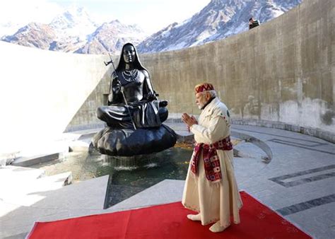 Pm Performs Darshan And Pooja At Shri Kedarnath Dham In Uttarakhand