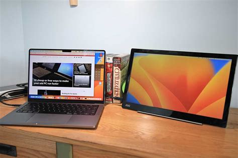 Aoc I1601fwux Review A Budget Portable Monitor With A Touch Of Class Pcworld