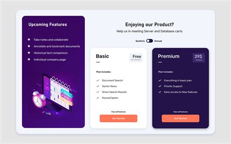 pricing plan ui design for web behance