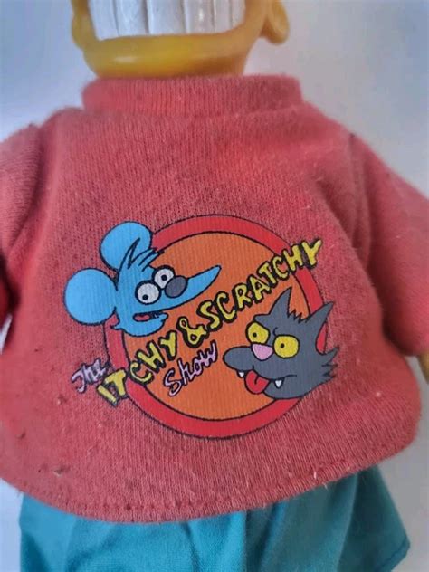 The Simpsons Bart Simpson Hard Head Soft Body Plush Figure 1997 £