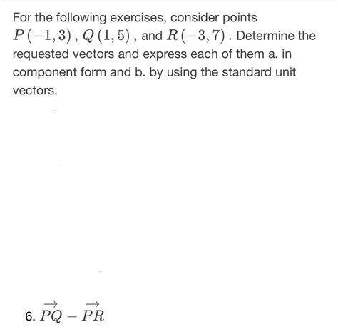 Solved For The Following Exercises Consider Points