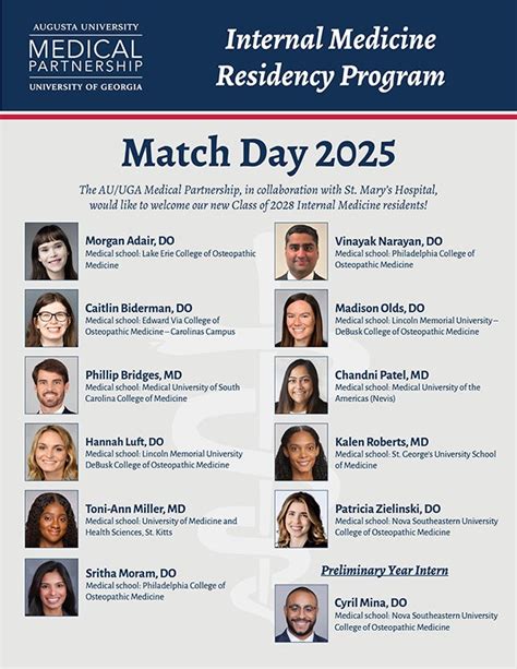 Internal Medicine Residency Program Celebrates Milestone Match Day