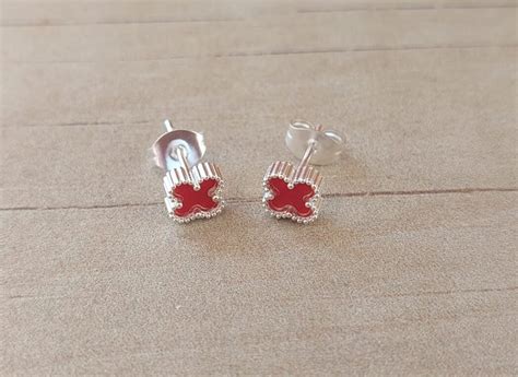 Aro De Acero Blanco Van Cleef 7 Mm Color Rojo Zona Once Distribuidora Mayorista De Bijouterie