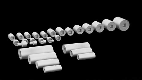 Torque Sockets Set 3d Model By Neuroforge3d