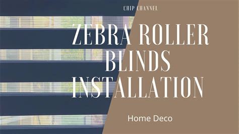 How To Install Zebra Roller Blinds Youtube